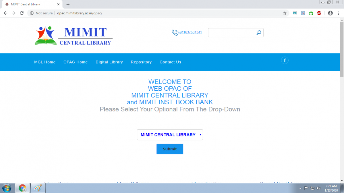 MIMIT Central Library – Official