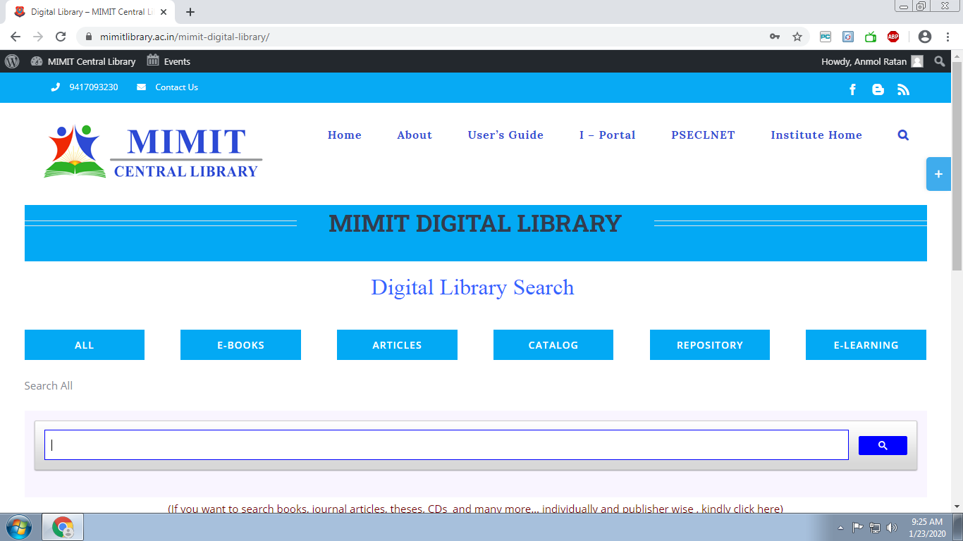 MIMIT Central Library – Official